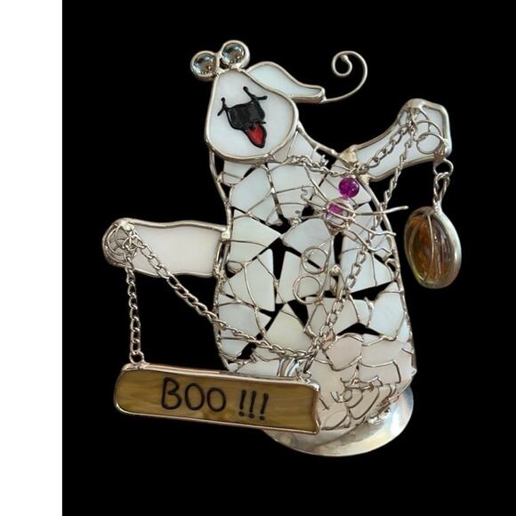 Spooky hollow | Holiday | Vintage Spooky Hollow Stain Glass Candle ...